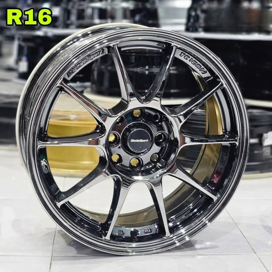 Jual velg racing 16 WEDSSPORT TC105N BLACK CROME velg mobil ring 16 Jazz raize avanza xenia ...