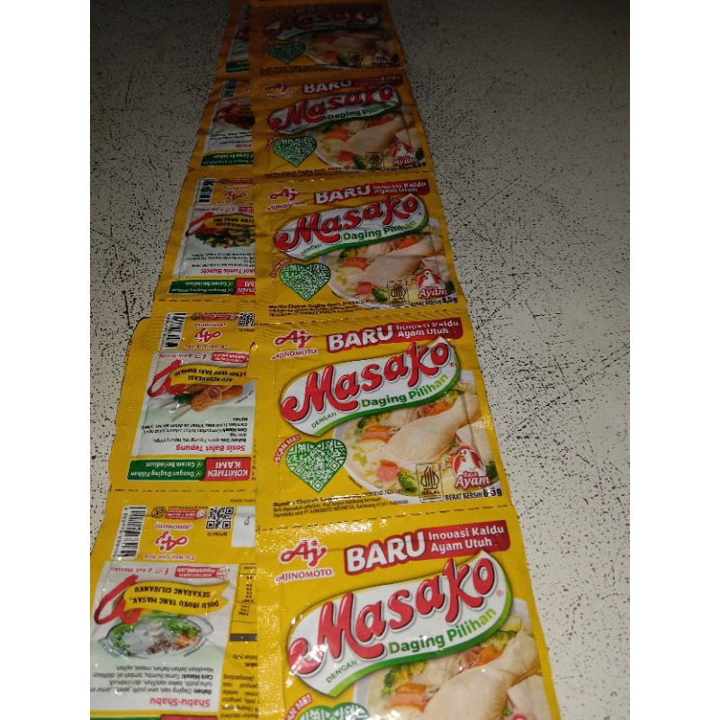 Jual Masako Rasa Sapi dan Ayam per 1 Renceng isi 12 Sachet | Shopee ...