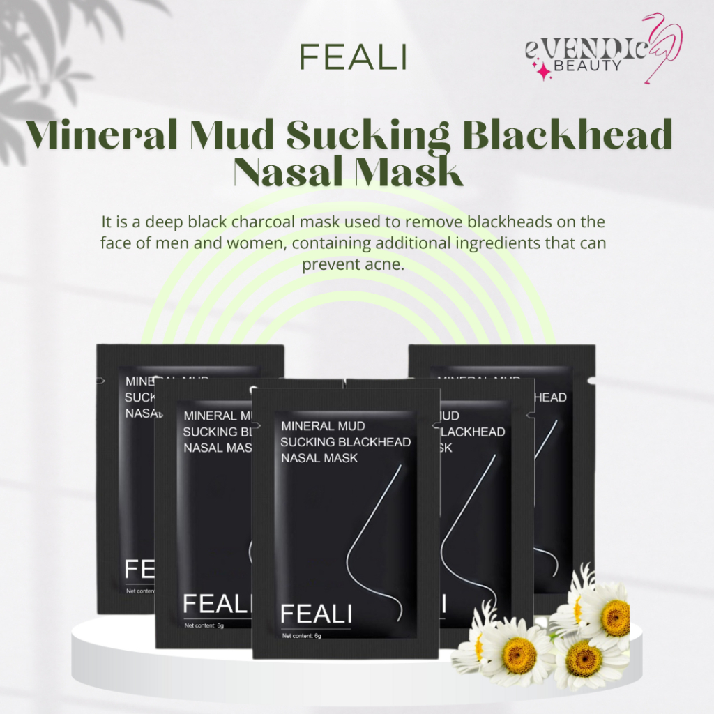 Jual READY FEALI Mineral Mud Sucking Blackhead Nasal Mask Activated ...