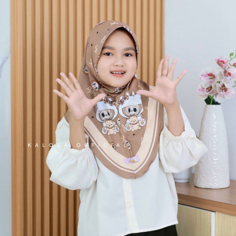 Jual HIJAB LABUBU DANIZA / hijab anak perempuan / hijab muslimah ...