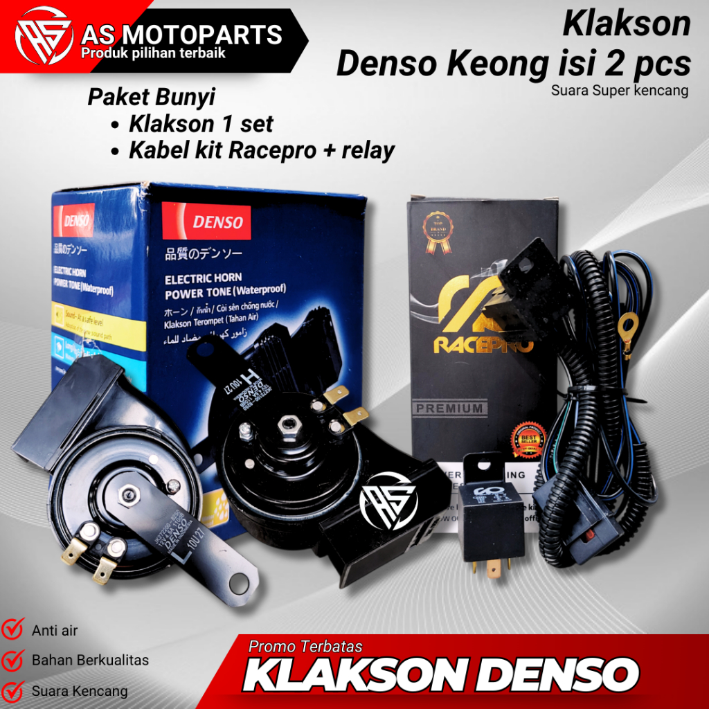 Jual PAKET KLAKSON DENSO KEONG KLAKSON MOTOR/MOBIL MODEL KEONG KLAKSON ...