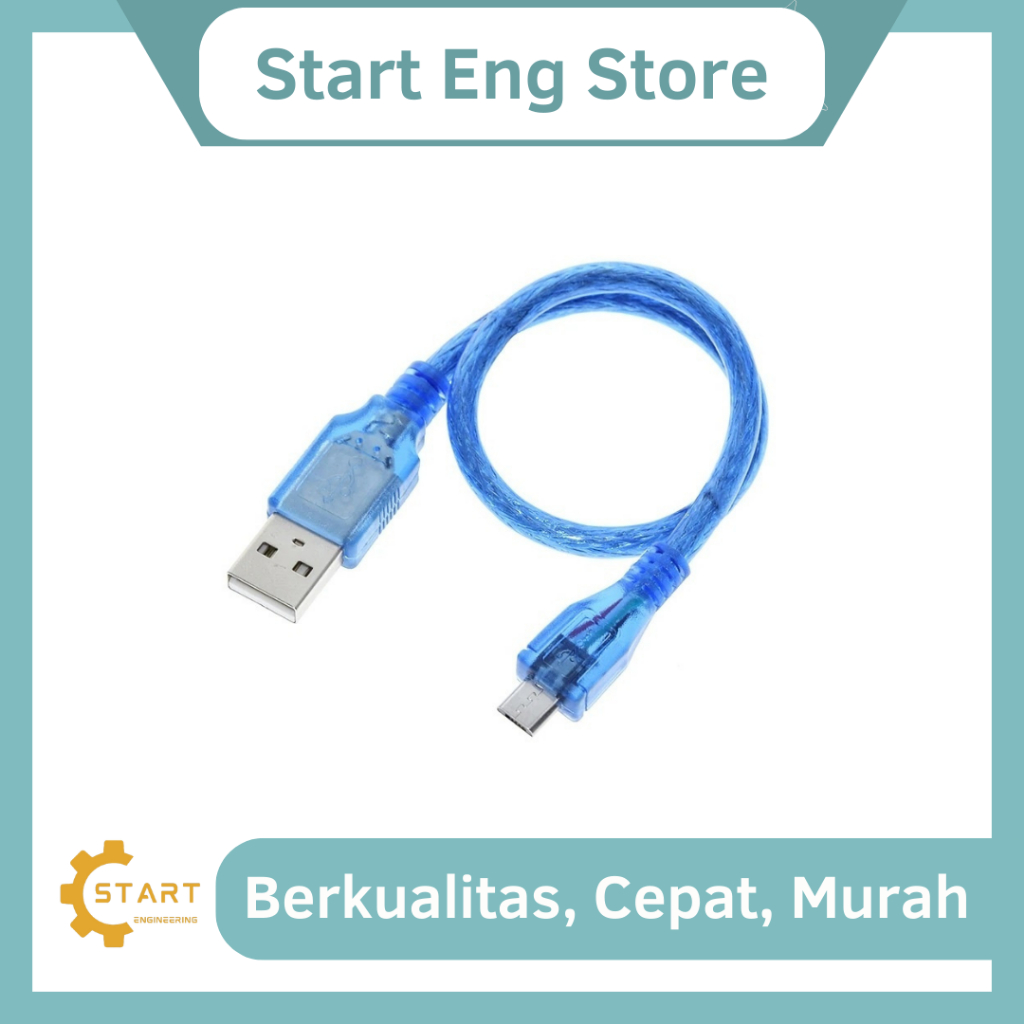 Jual Kabel Micro USB 30cm untuk Arduino Nano V3 Robotdyn Hardisk Kamera ...