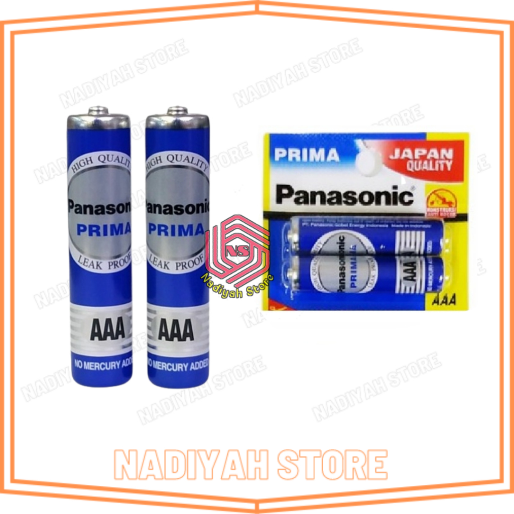 Jual BATERAI BATTERY PANASONIC PRIMA AAA A3 BIRU Batre PER PASANG ...