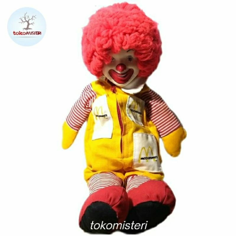 Jual Boneka Maskot Badut Ronald Clown Mcdonalds Mcdonald Happy Meal Mcd Mascot Figure Doll Rare ...