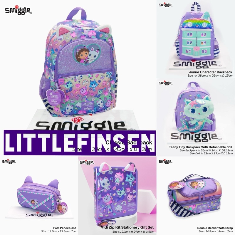 Jual Smiggle gabby doll house/tas ransel anak sd smiggle gabby doll ...