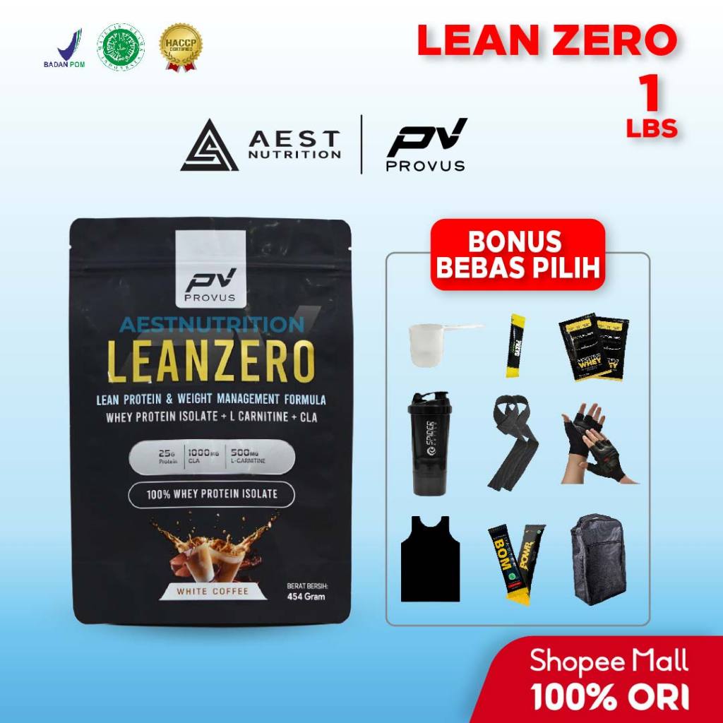 Jual Provus Lean Zero 450 gram 1 lbs Susu Whey Protein Isolate + Fat ...