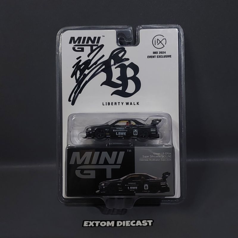 Jual Mini GT Nissan Skyline R34 LBWK IMX 2024 Sign By Kato Owner LBWK ...
