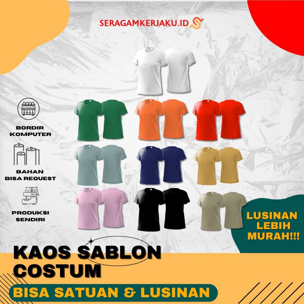Jual KAOS SABLON CUSTOM SATUAN DESAIN SENDIRI SUKA SUKA BISA FOTO/GAMBAR/TULISAN/KATA-KATA ...