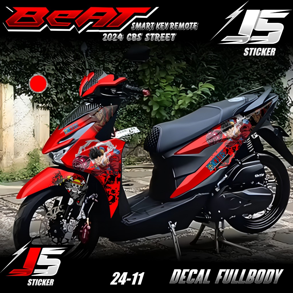 Jual (COD) TERBARU Decal Sticker BEAT CBS STREET DELUXE Smart Key ...