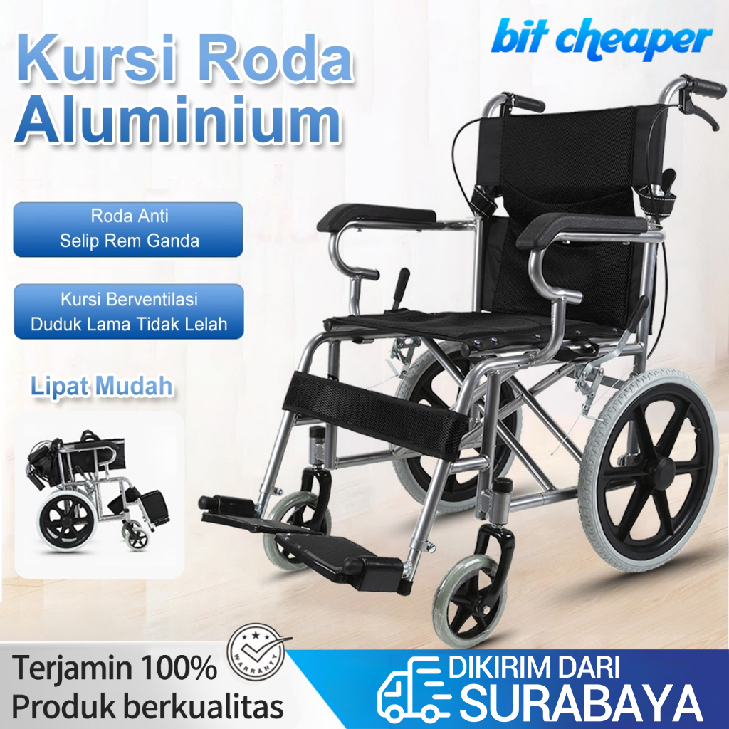Jual Kursi roda rumah sakit / kursi roda lipat portabel / kursi roda ...