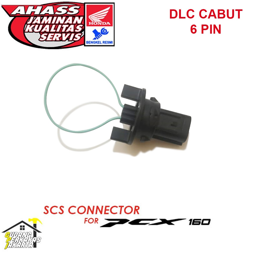 Jual SCS CONNECTOR HONDA PCX 160 SCS 6 PIN DLC CABUT 6 PIN | Shopee ...