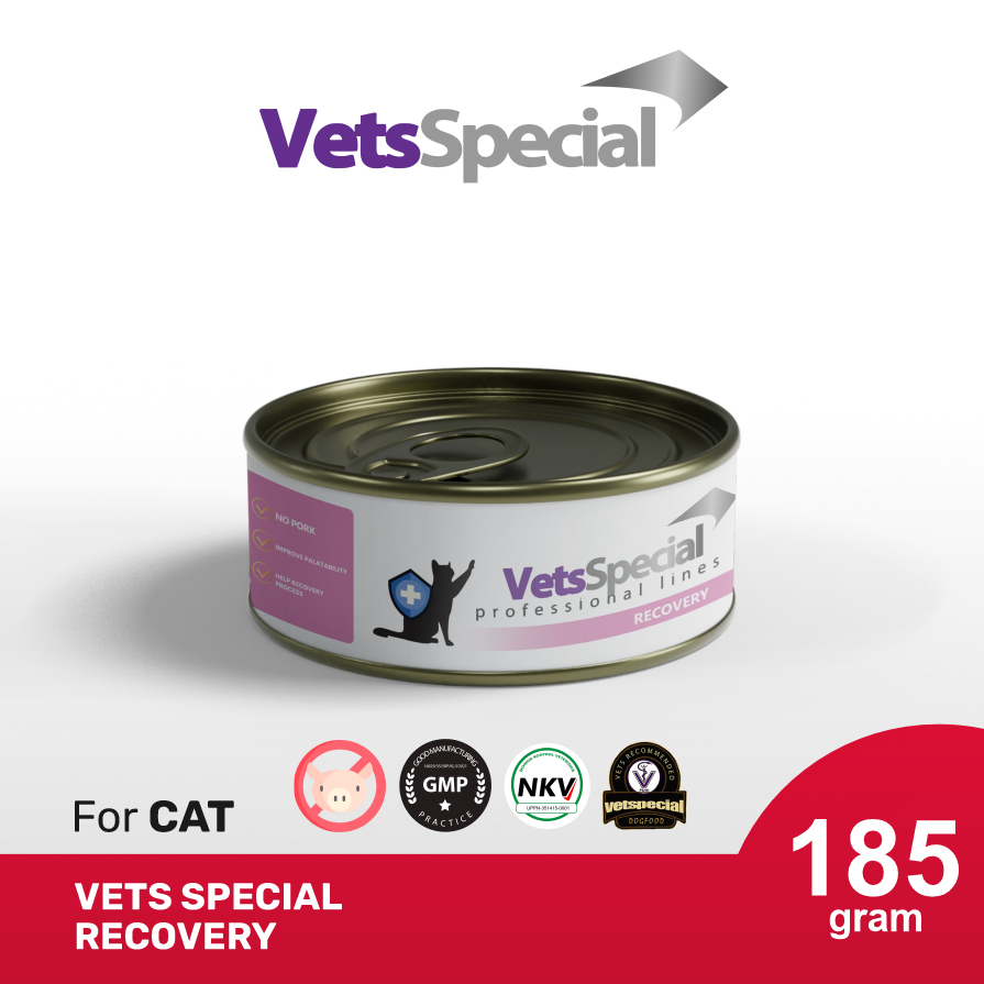 Jual Makanan Kucing Vets Special Recovery Cat 185gr - Booster Nafsu ...