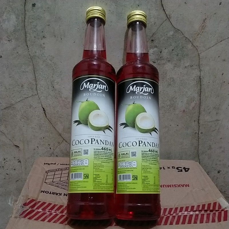Jual Sirup MARJAN boudoin Coco pandan & Melon 460 ml | Shopee Indonesia
