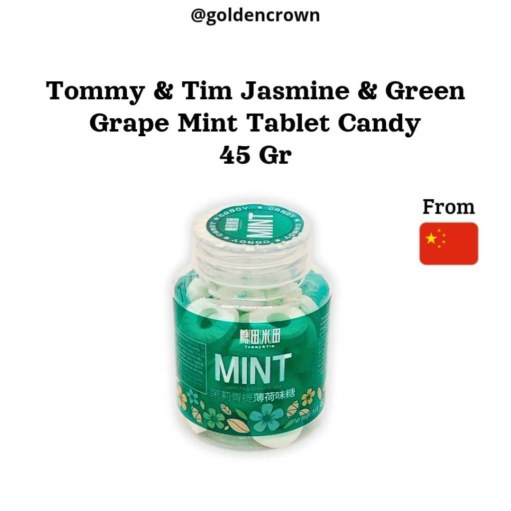 Jual Tommy and Tim Jasmine and Green Grape Mint Flavor Candy / Permen ...