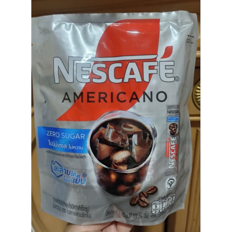 Jual Nescafe Americano zero sugar (27Sac @2gr) | Shopee Indonesia