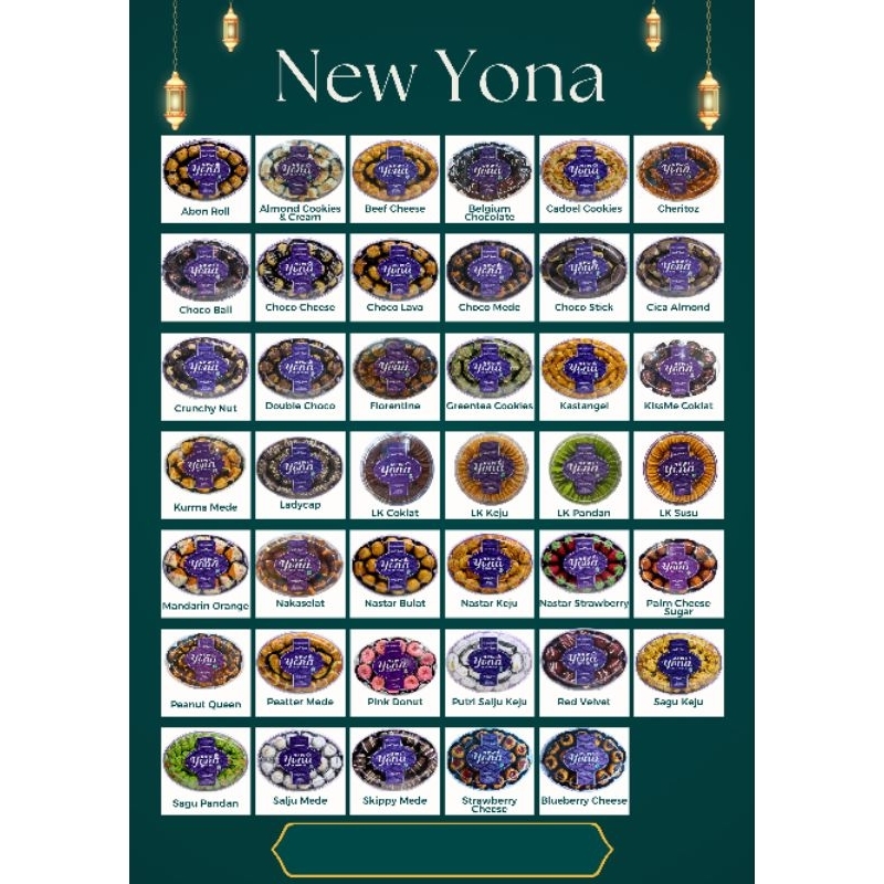 Jual (PO) NEW YONA COOKIES KUE KERING SNACK LEBARAN ENAK MURAH HALAL ...