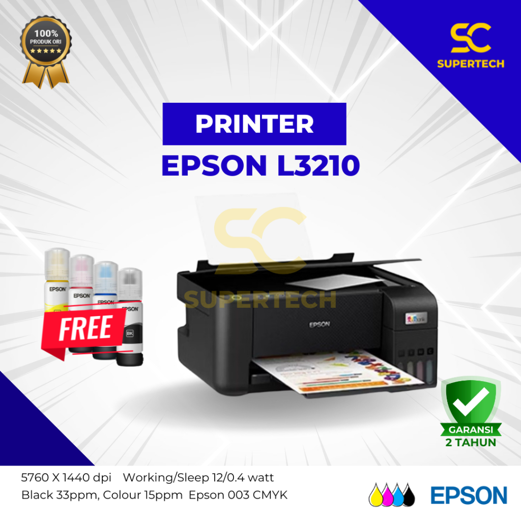 Jual PRINTER EPSON L3210 L 3210 Print Scan Copy Gratis Tinta Ori ...