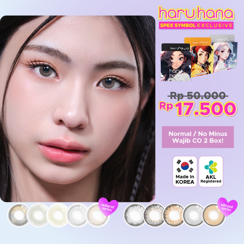 Jual HARUHANA Softlens ONLY PLANO/NORMAL (Sailor Moon, Fuji, Megumi ...