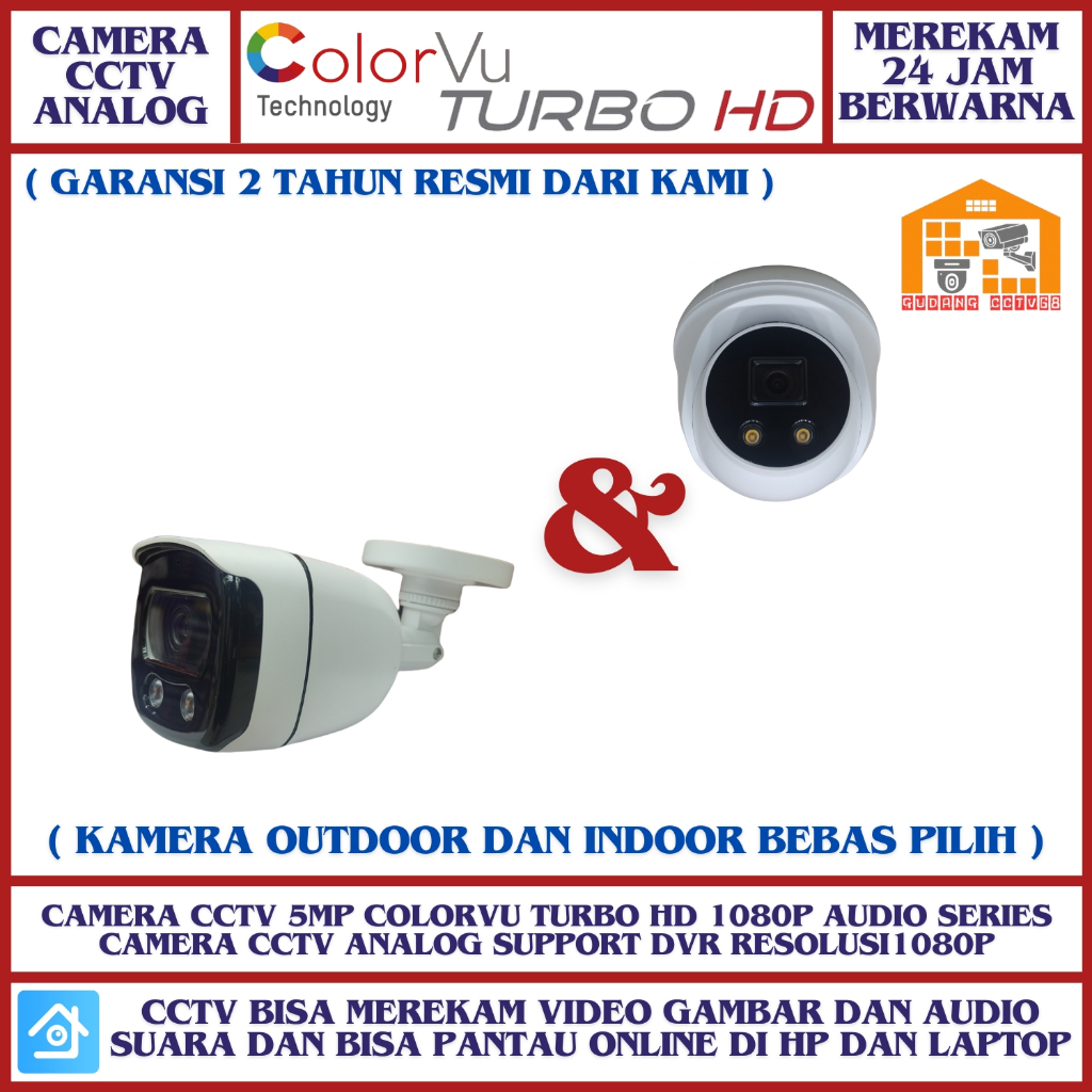 Jual CAMERA CCTV 5MP COLORVU 1080P TURBO HD AUDIO SERIES KAMERA CCTV ...