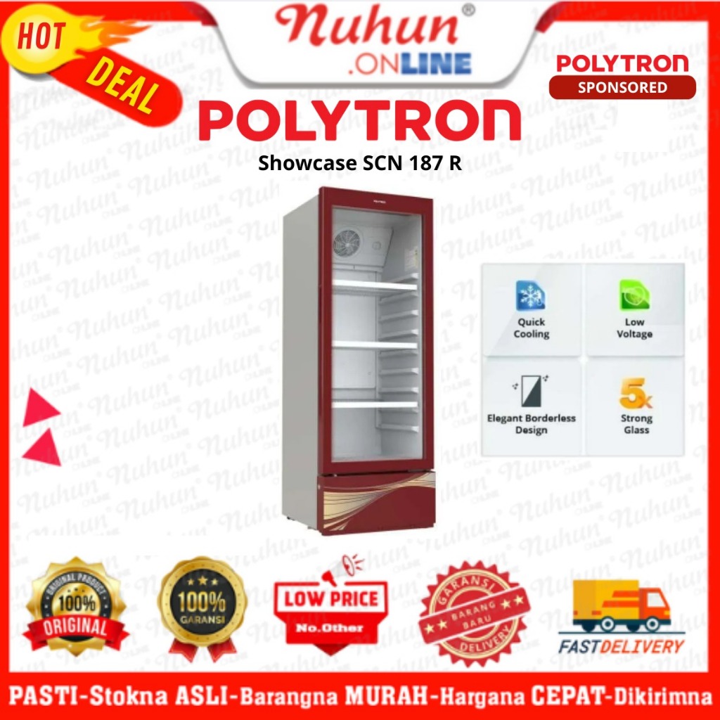 Jual Polytron Showcase 1 Pintu SCN-187 R 230 Liter | Shopee Indonesia