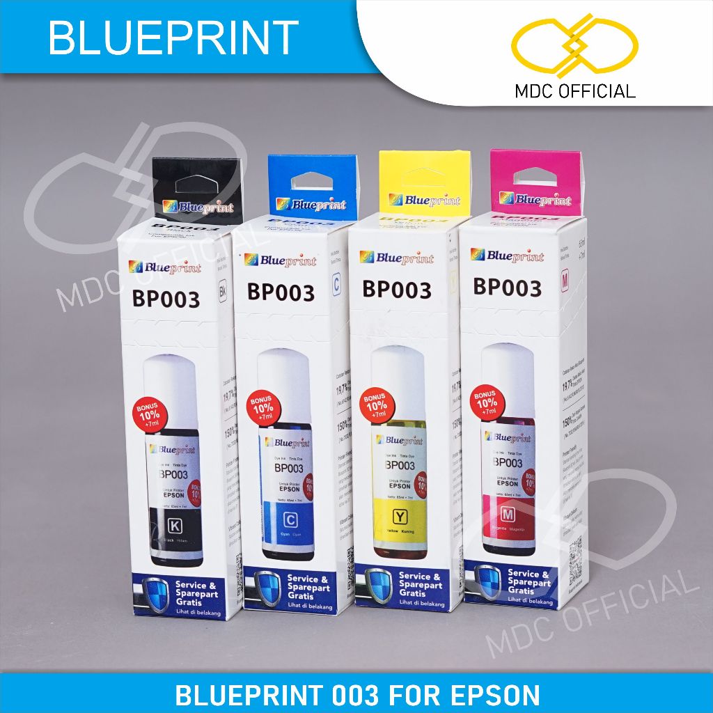 Jual Tinta Blueprint 003 OrigInal For Epson L3100 L1210 L3150 L3110 ...