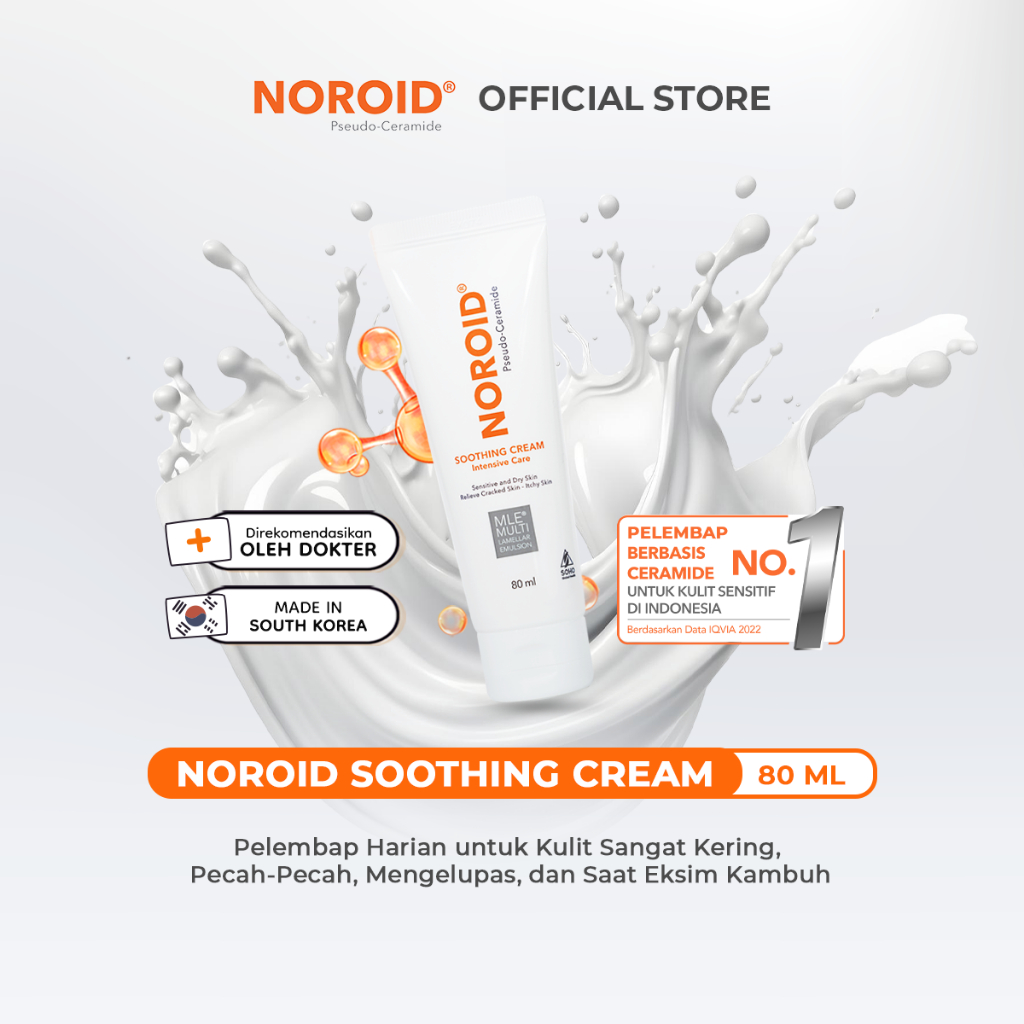Jual Noroid Soothing Cream Pelembab Kulit Kemerahan Ringan 80ml ...