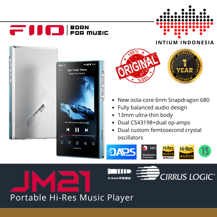 Jual FiiO JM21 / JM 21 / JM-21 Android 13 Portable High-Res Lossless ...
