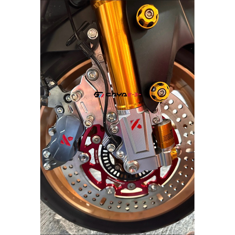 Jual BREKET KALIPER 4P 1PIN 4 PISTON AXIAL Brembo 260 265 MM NMAX NEW OLD DEPAN USD SHOCK KTC ...