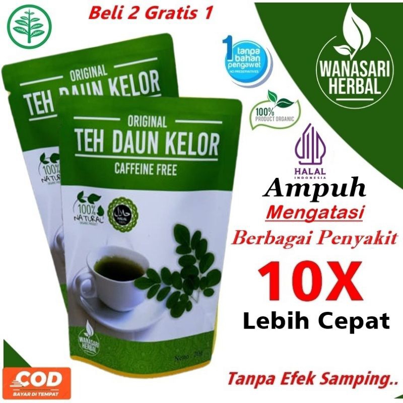 Jual TEH DAUN KELOR PREMIUM ORIGINAL 100% MURNI TEH DAUN KELOR CELUP ...