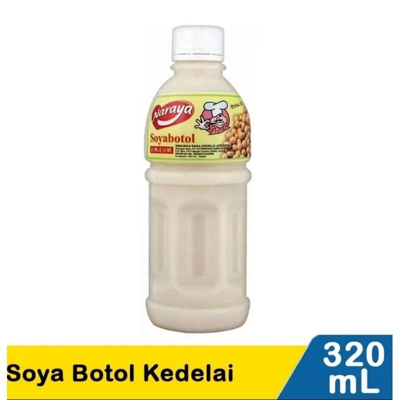Jual Naraya Soya Kedelai Botol 320 ml Rasa Original | Shopee Indonesia