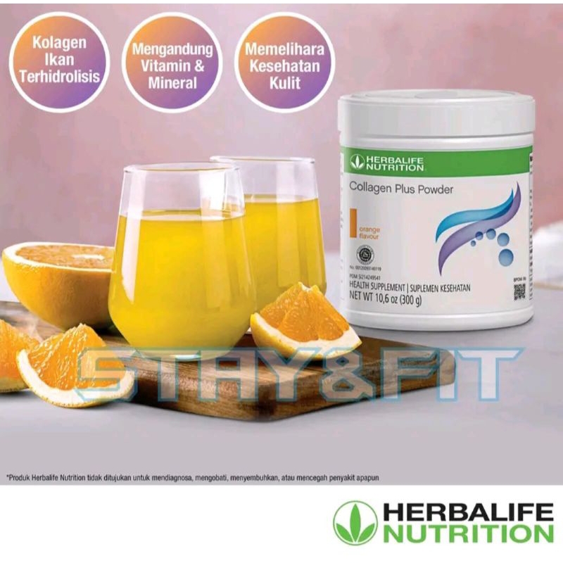 Jual Herbalife Nutrition Collagen Plus Powder Orange Flavour | Shopee ...