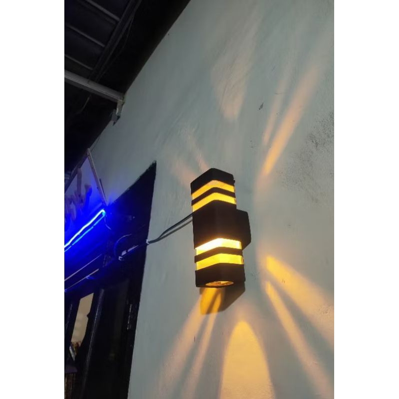 Jual Lampu kotak dinding teras tembok tempel pilar tiang rumah ...