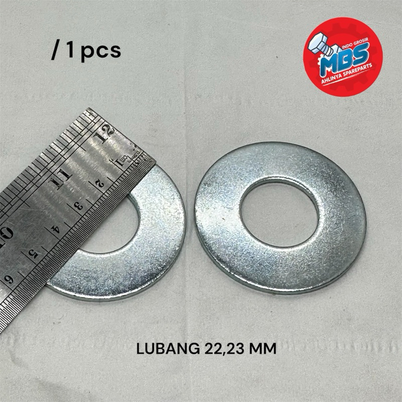Jual ring plat besar lubang m22 23 × 52 lebar dan super tebal original ...