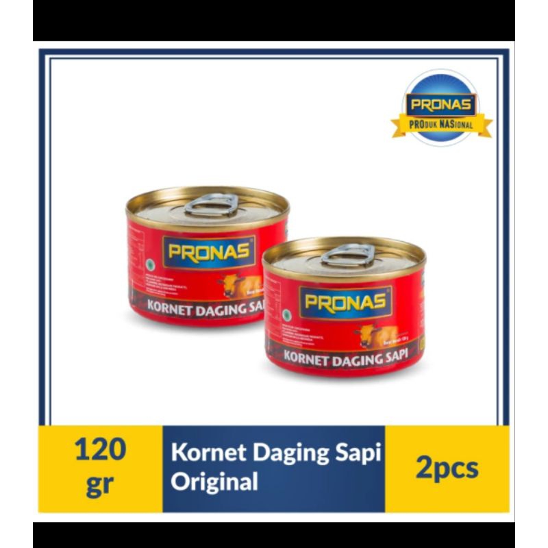 Jual FREE PACKING- PRONAS Corned Beef Kemasan Kaleng 120gr Isi 2pc ...