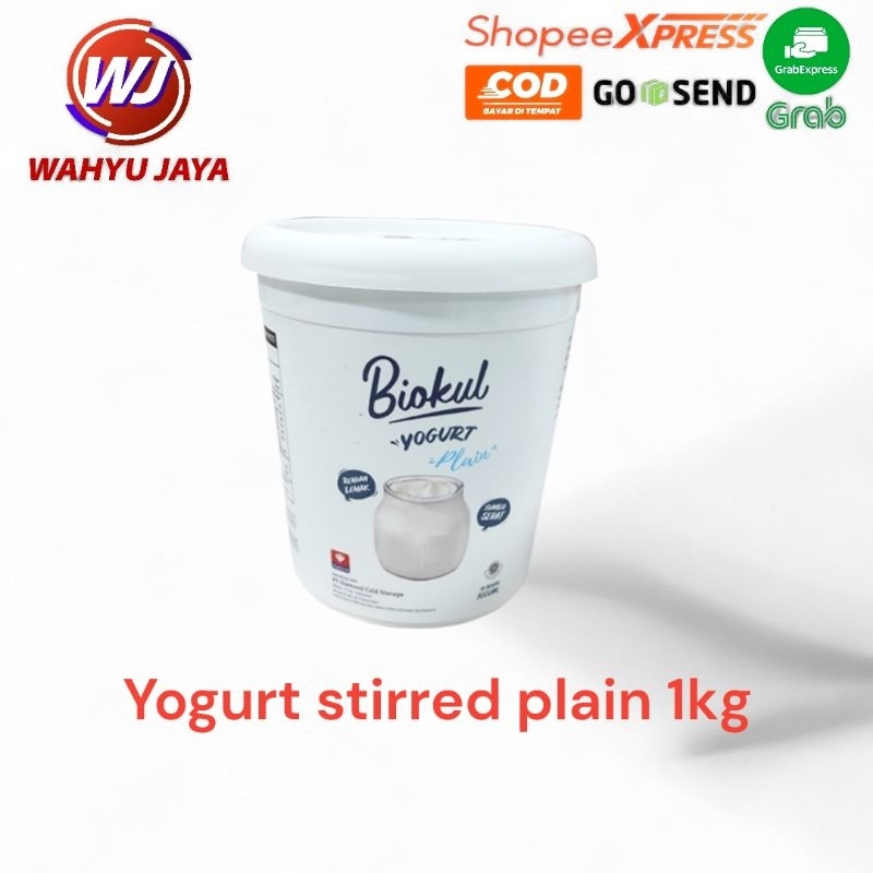 Jual biokul yogurt stirred plain 1kg | Shopee Indonesia