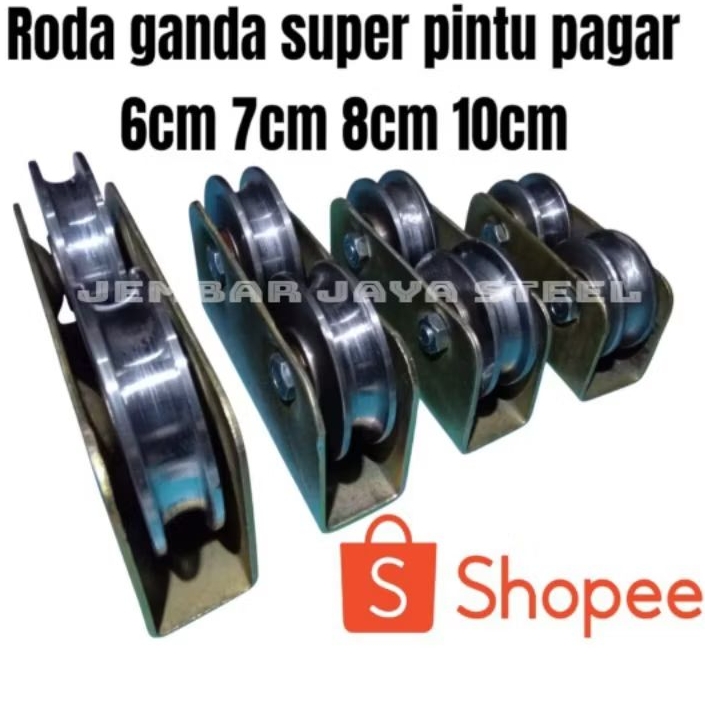 Jual Roda Pintu Ganda Ukuran 6cm 7cm 8cm 10cm Variasi Ornamen Pagar ...
