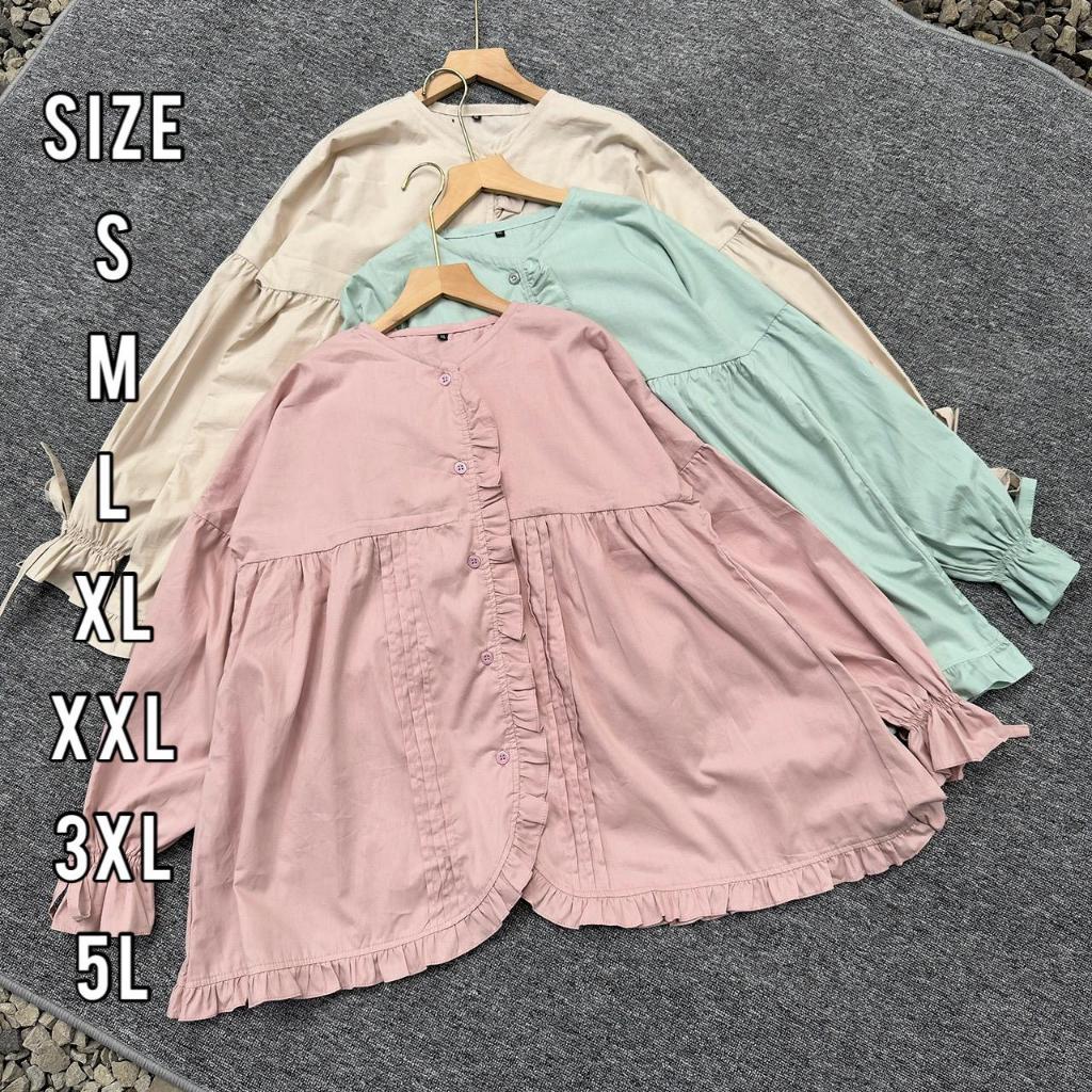 Jual Ermaina Blouse - Ukuran S M L XL XXL 3XL 5L - Blouse Jumbo - Atasan Wanita Big Size ...