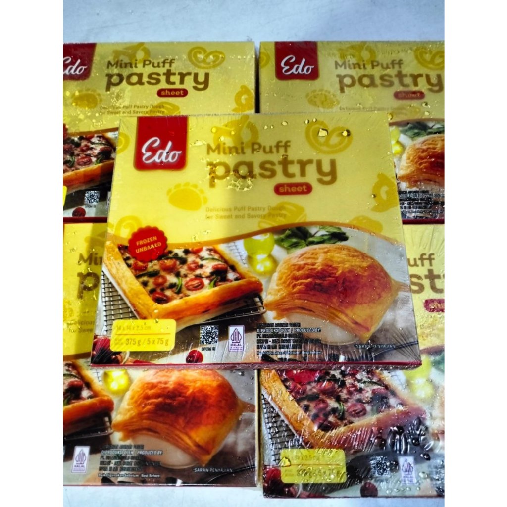 Jual EDO Mini Puff Pastry Sheet Adonan Kulit Pastry Lembaran 375 gr ...
