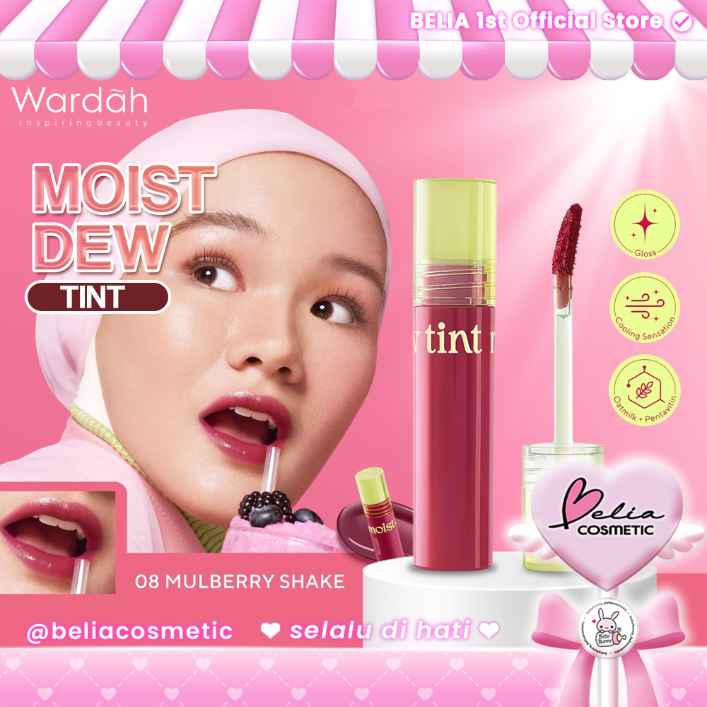Jual BELIA WARDAH Moist Dew Tint 08 Mulberry Shake 3g | Liptint yang ...