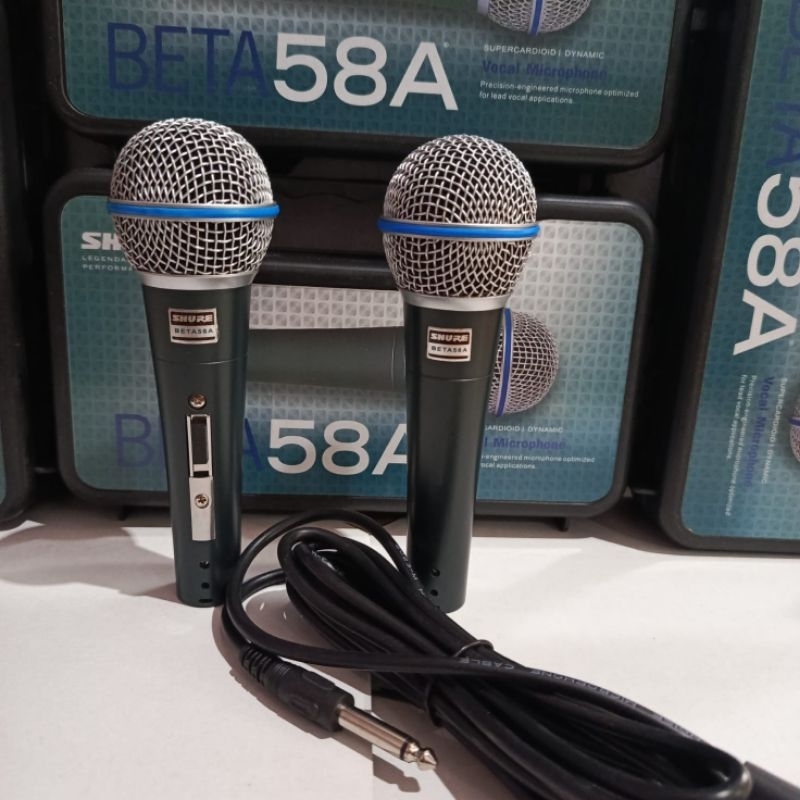 Jual MICROFON SHURE BETA 58 A/ MIC SHURE BETA 58A( KOPER ) | Shopee ...