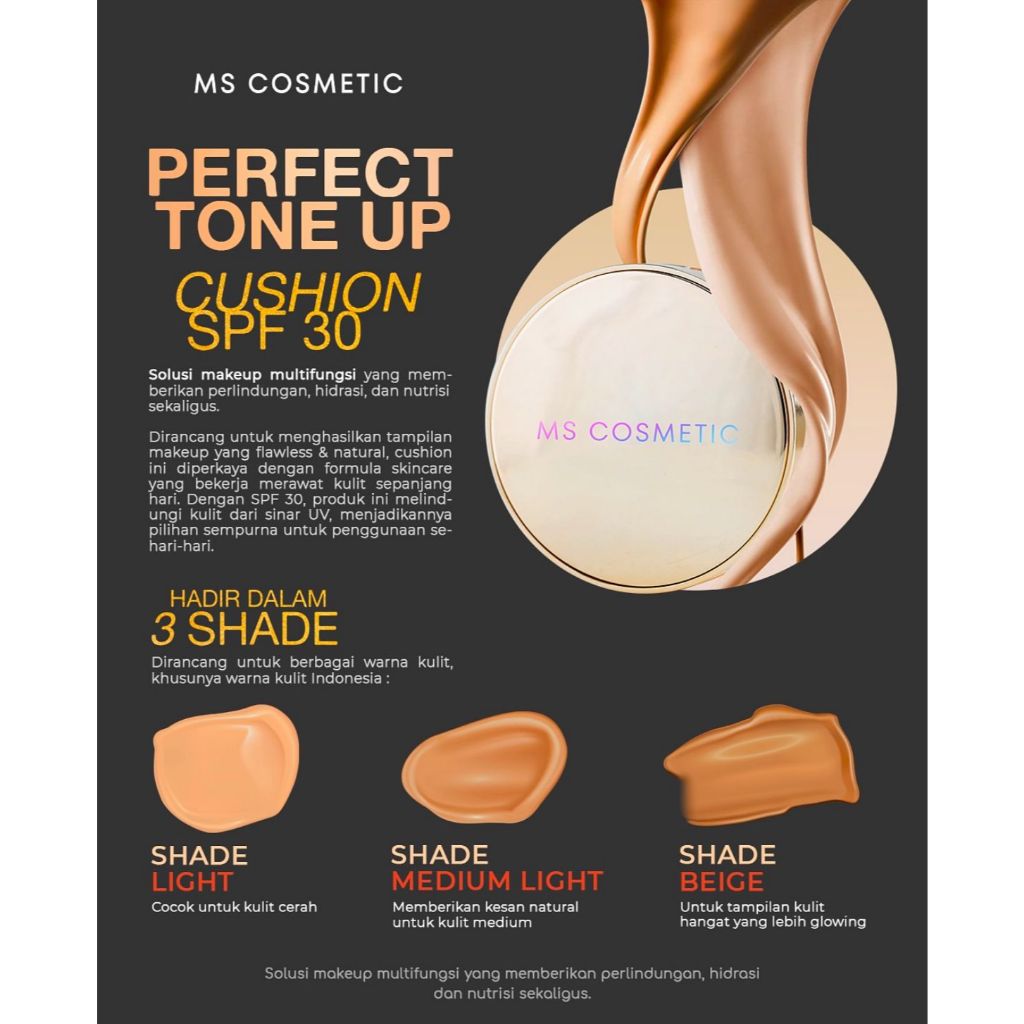 Jual Perfect Tone Up Chusion MSGlow | Shopee Indonesia