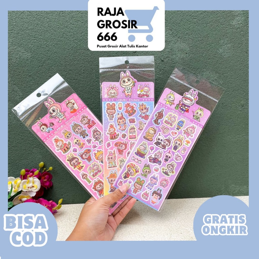 Jual Sticker 1 lembar Labubu DM-R ST-1723 / Stiker gambar labubu have a ...