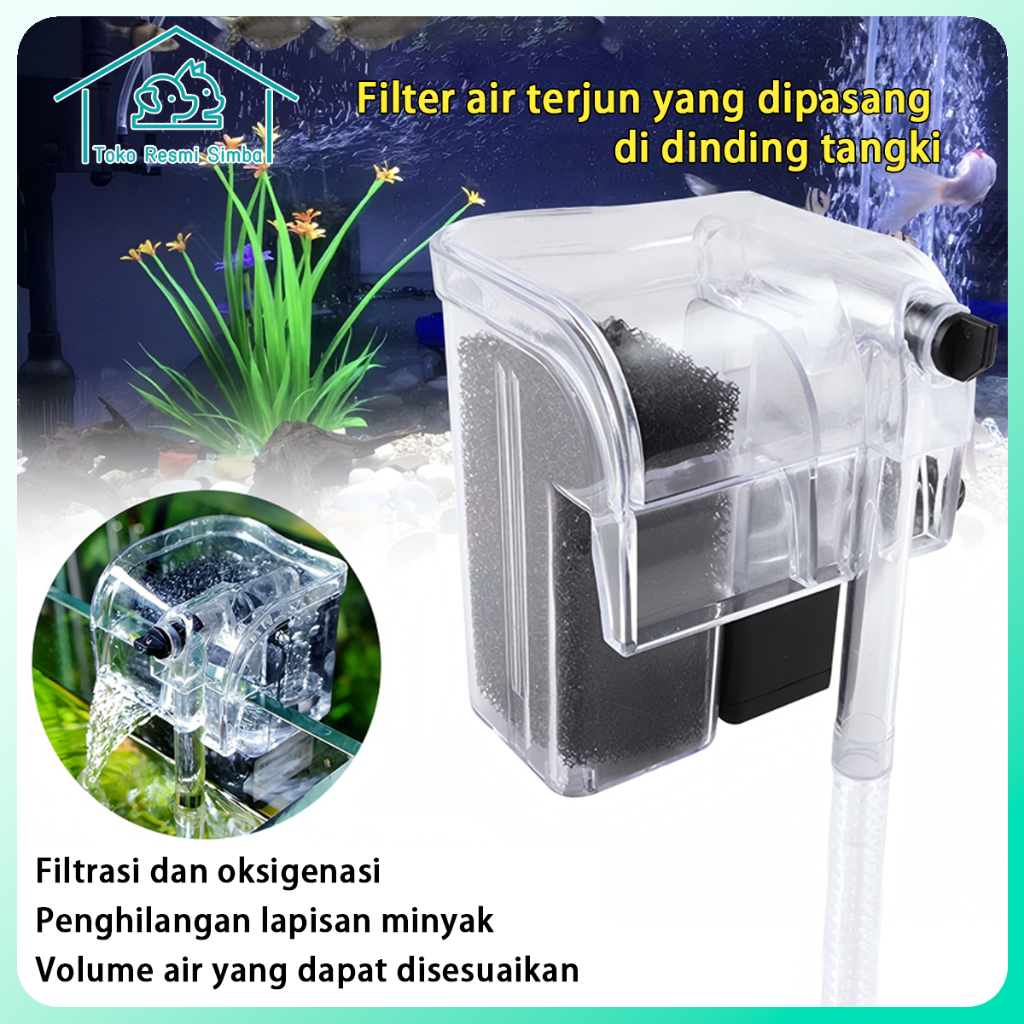 Jual Pompa Filter Penggantung Filter Eksternal Tangki Ikan Akvarium Air ...