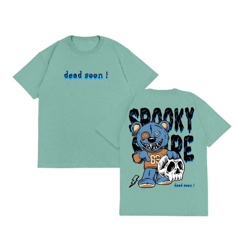 Jual SWEATER POLOS Tshirt Kaos SABLON DEAD SOON ( DEPAN BELAKANG ...