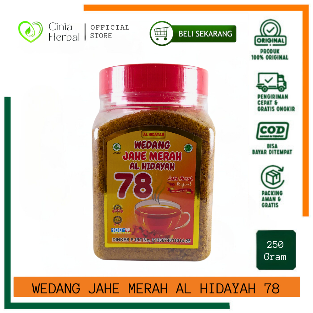 Jual WEDANG JAHE MERAH SUPER 78/JAHE MERAH AL HIDAYAH 78 | Kemasan ...