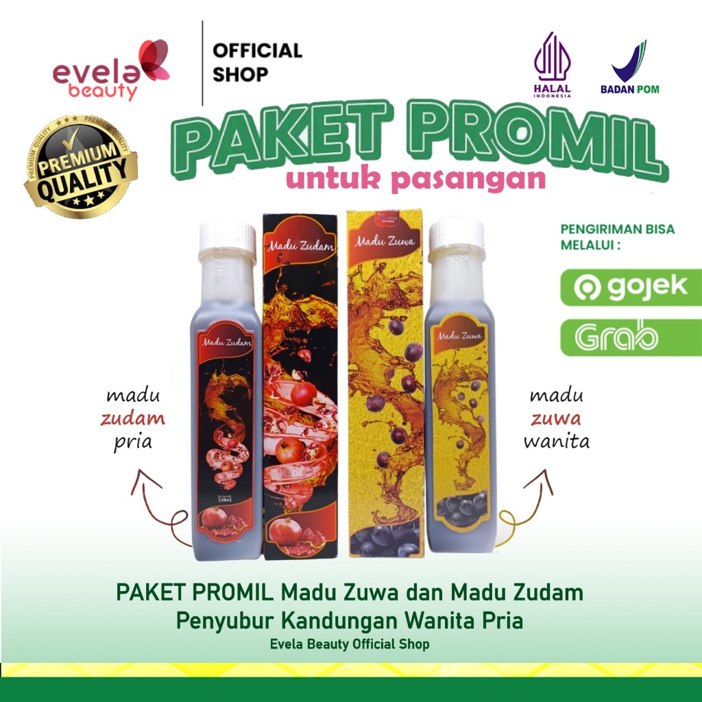 Jual PAKET PROMIL Madu Zuwa dan Madu Zudam Penyubur Kandungan Wanita ...