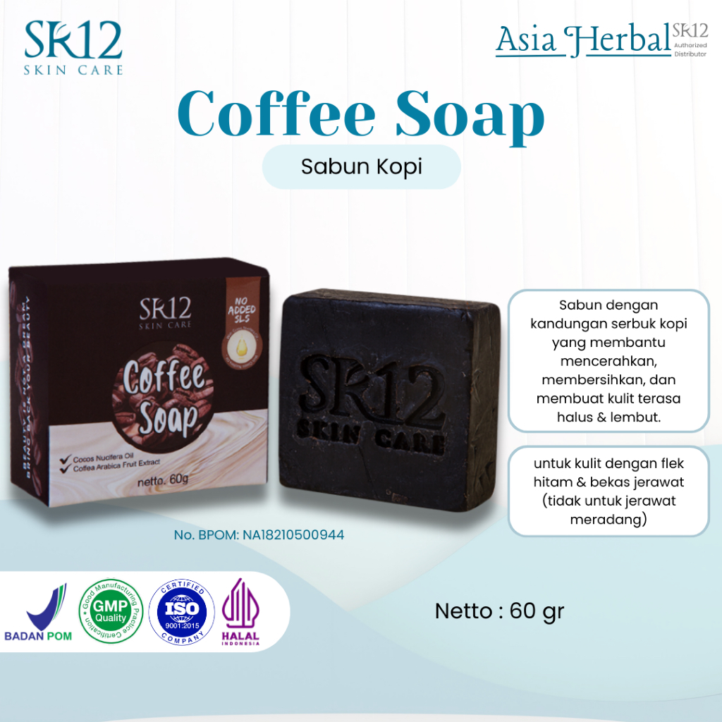 Jual SABUN KOPI Coffee Soap Bar SR12 | Sabun Wajah | Sabun Badan ...