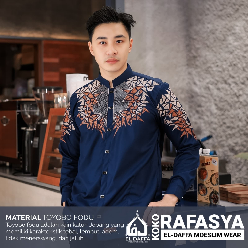Jual Baju Koko Mulsim Pria Rafasya ORIGINAL BY ELDAFFA - Baju Koko Pria ...