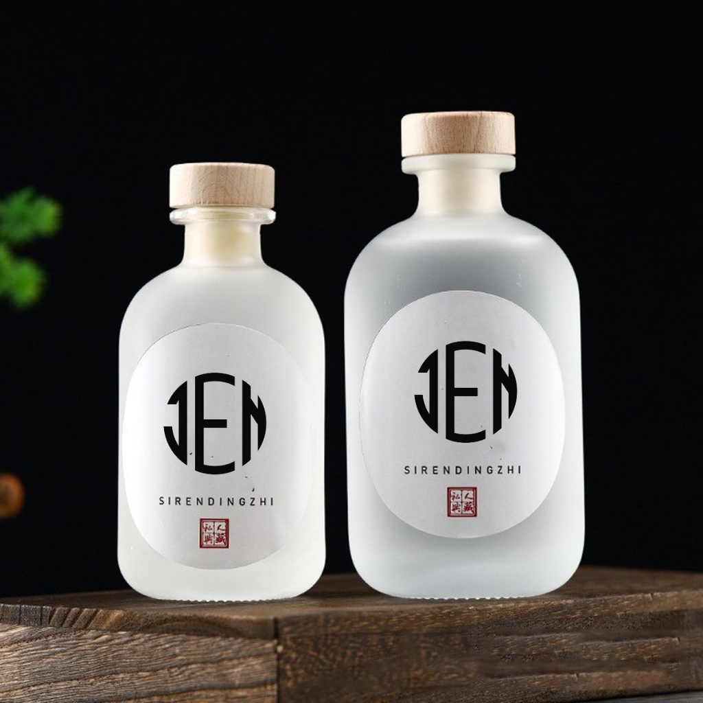 Jual Botol Kaca Matte Bulat Model Japanese Shochu Botol Kemasan ...