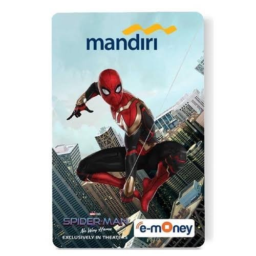 Jual e-Money by Mandiri Spiderman No Way Home Pose Swing | Shopee Indonesia